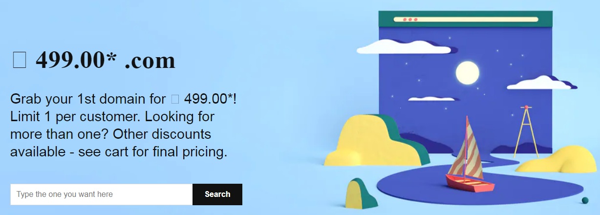 GoDaddy 499 Rs .Com Coupon